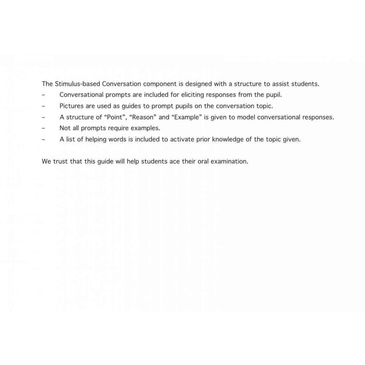 Primary 1 English Oral: Reading Aloud & Stimulus-based Conversation