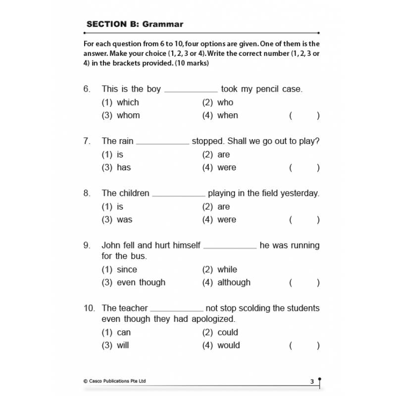 New English Language Trial Examinations 1