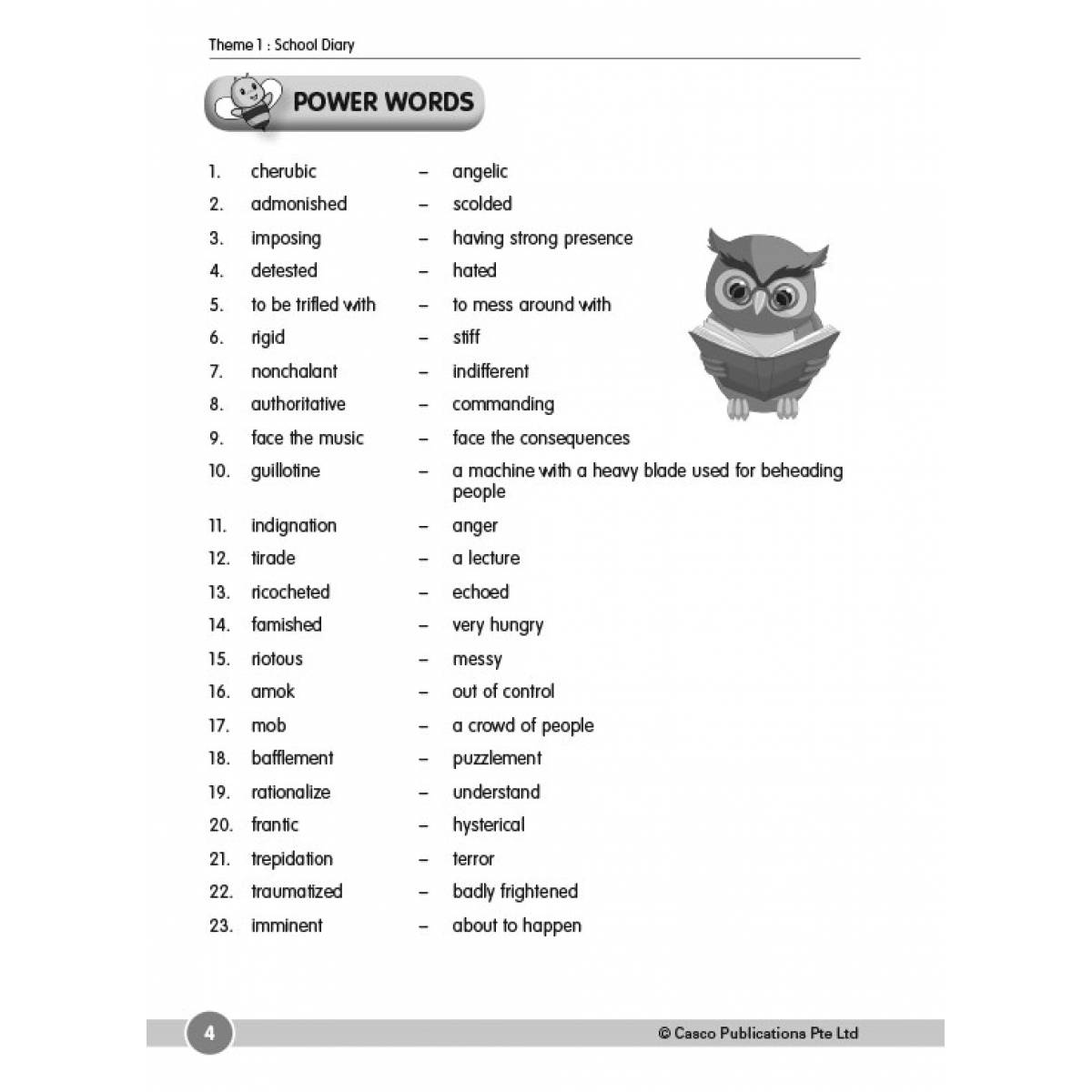 English Vocab Workbook for Creative Writing 5