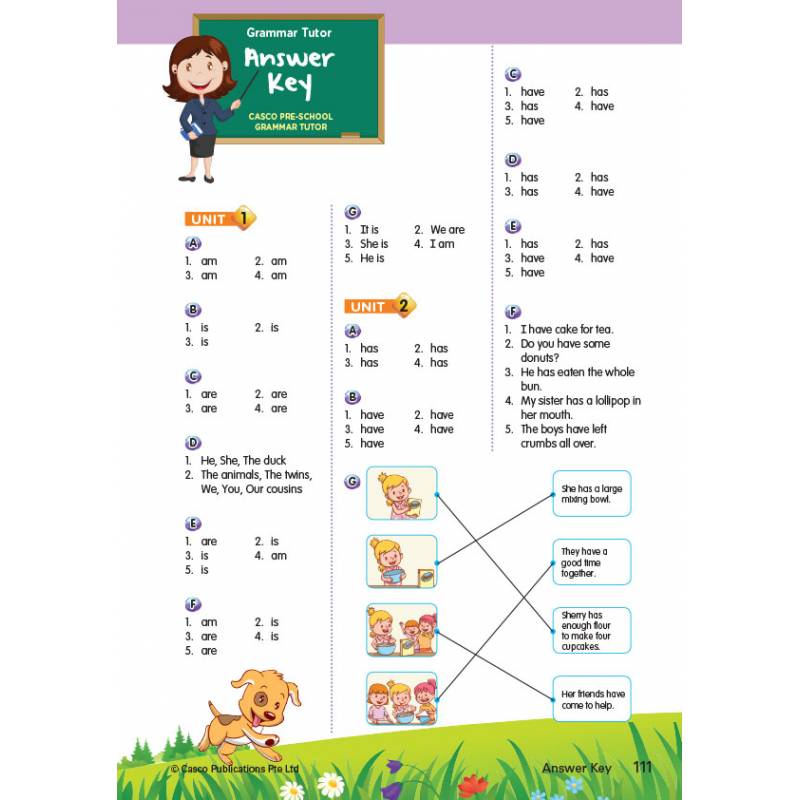 Pre-School Grammar Tutor for Ages 5-7