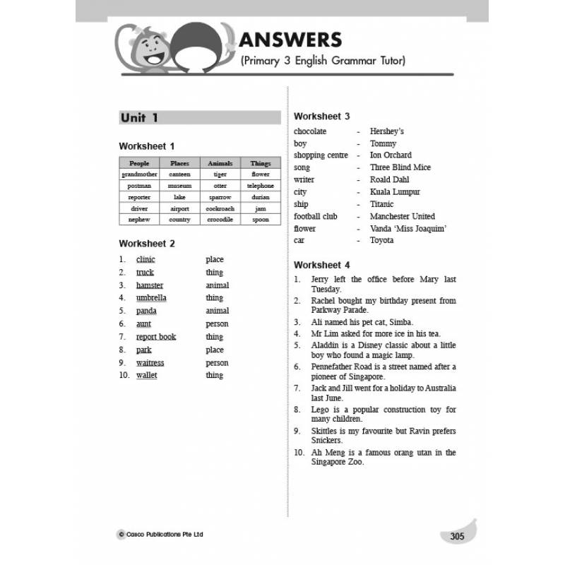 Grammar Tutor Primary 3