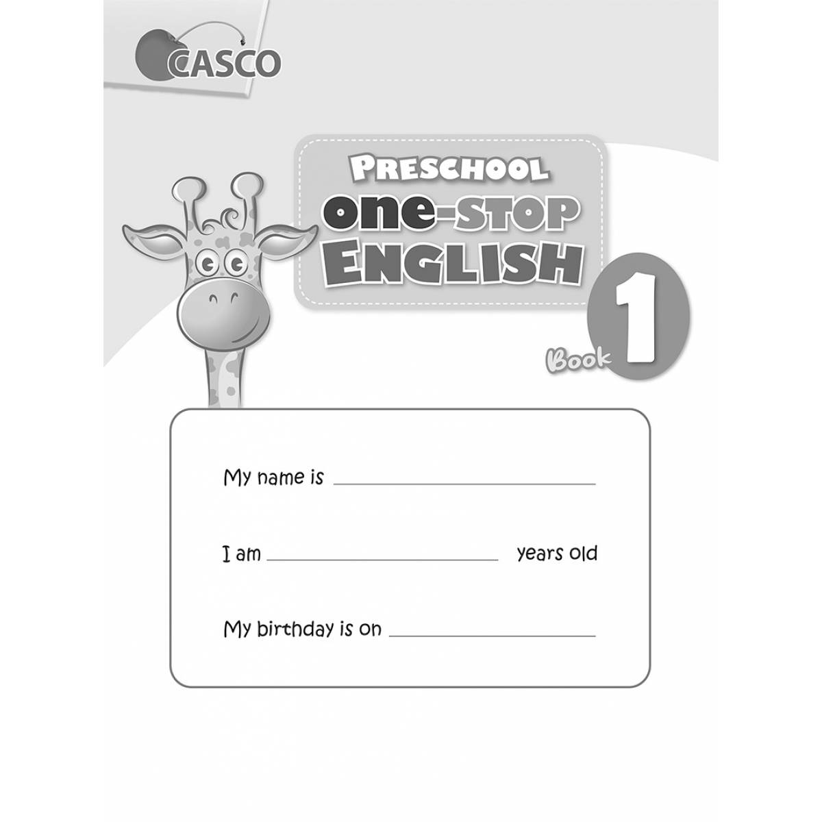 Preschool One-Stop English Book 1
