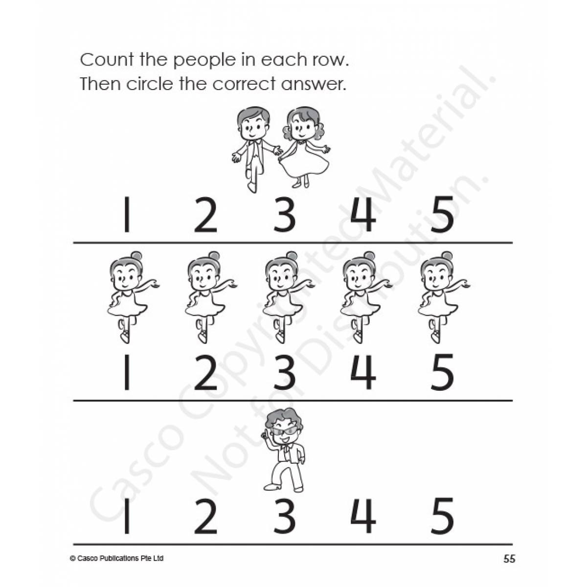 Step by Step Early Math Skills Book 2: Counting Numbers to 5 (for Ages 3-4)
