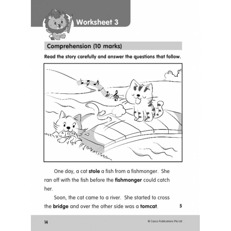 English Comprehension Worksheets Primary 1