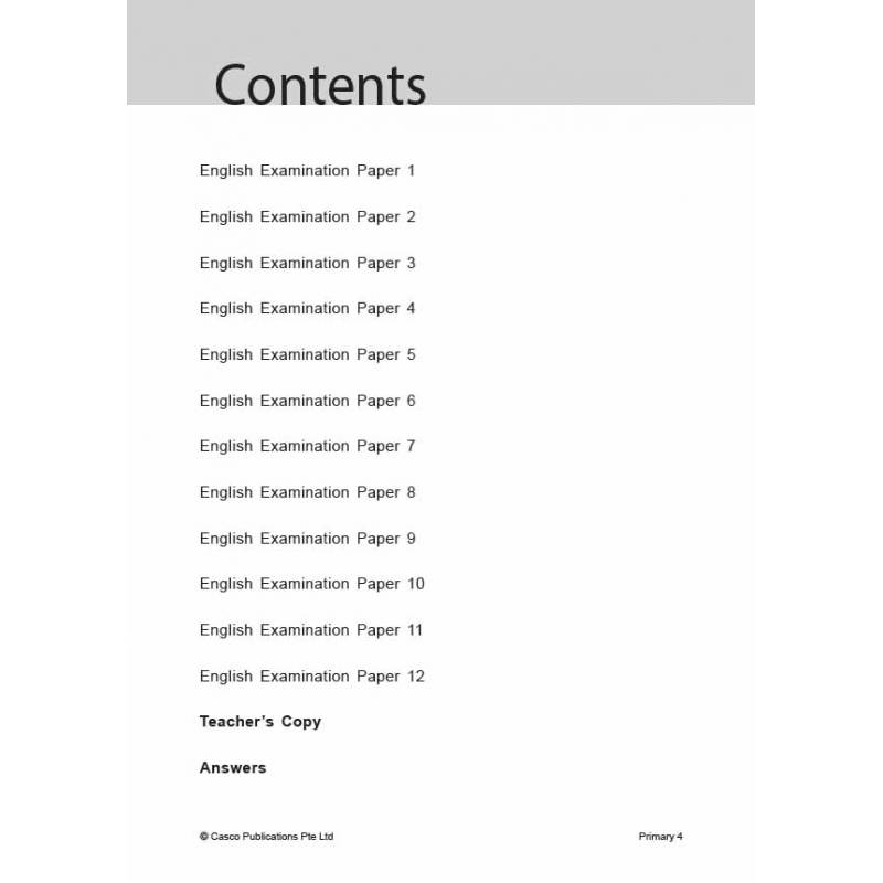 English Examination Papers Primary 4 (Pack)