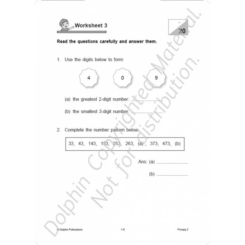 Topical Maths Worksheets Primary 2 (Pack)