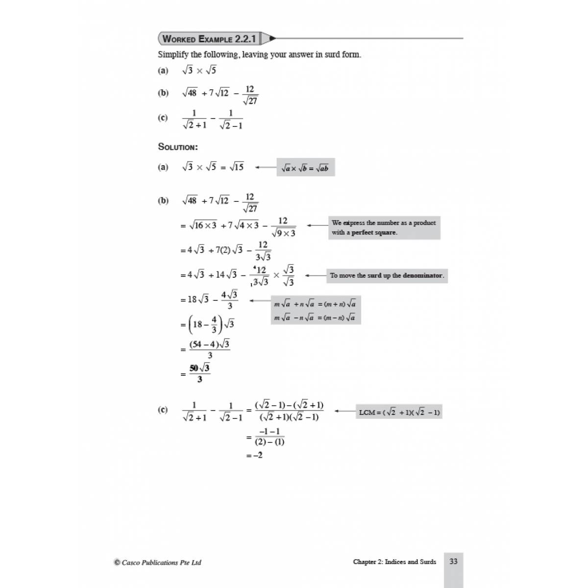 O Level Additional Mathematics Topical Guide - Revised Edition