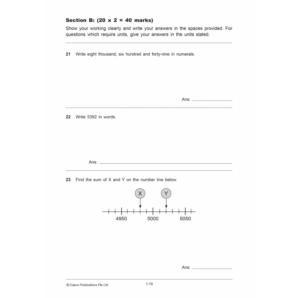 Primary 3 Exam Questions Topical Maths (Pack) - 2nd Edition