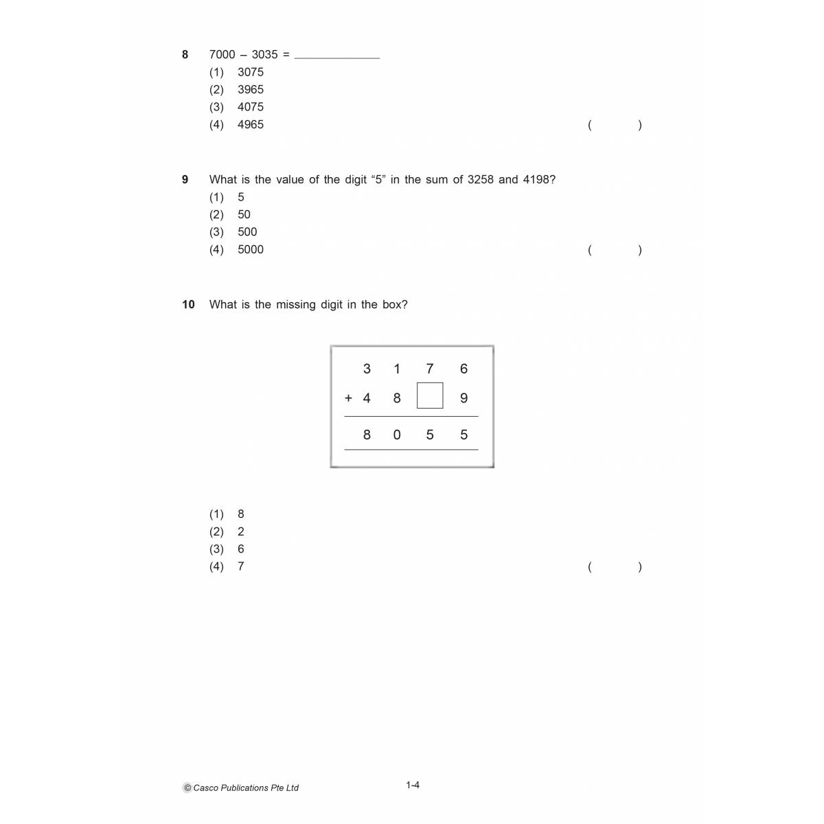 Primary 3 Exam Questions Topical Maths (Pack) - 2nd Edition