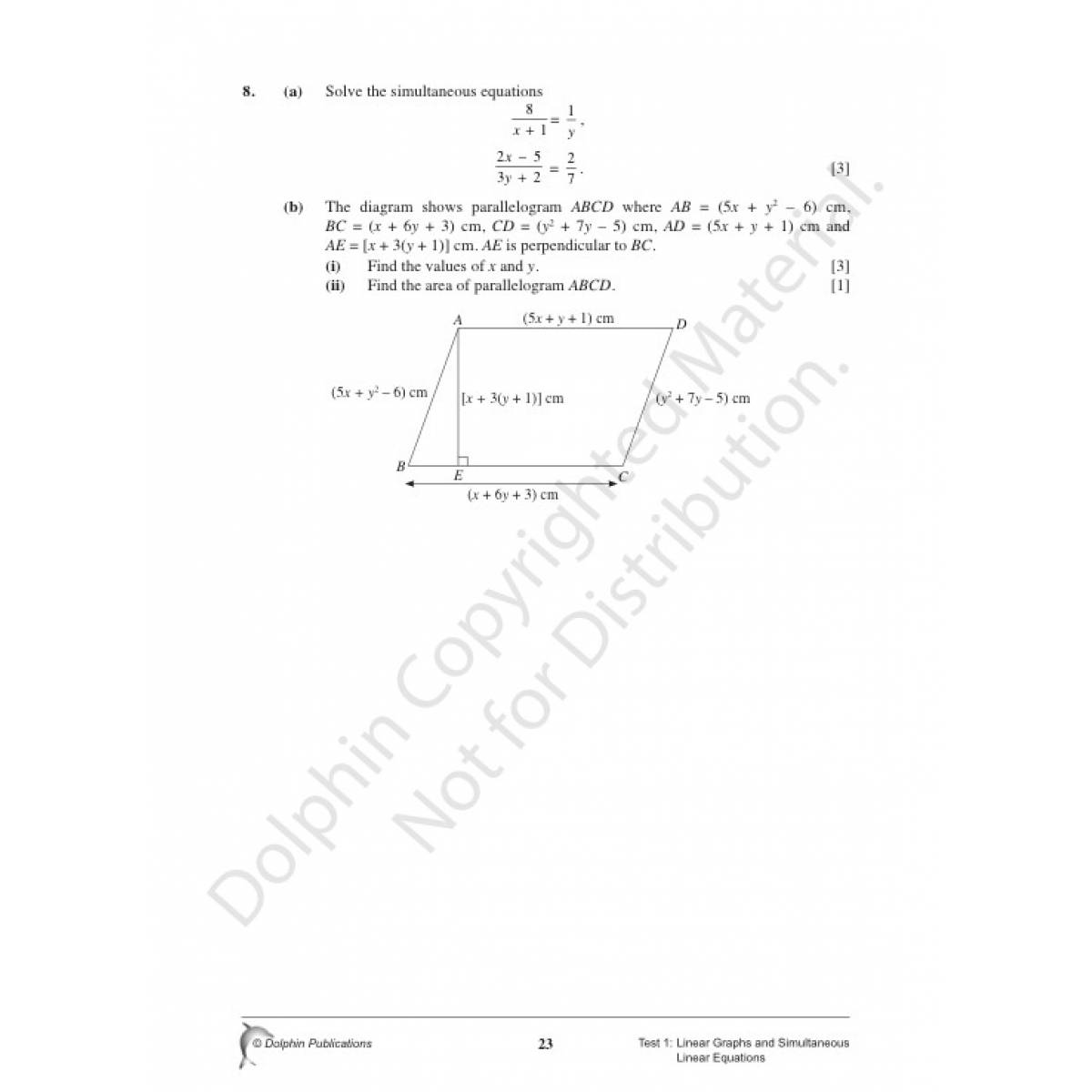 Secondary 2 Perfect Focus Mathematics Topical Test Papers - Revised ...