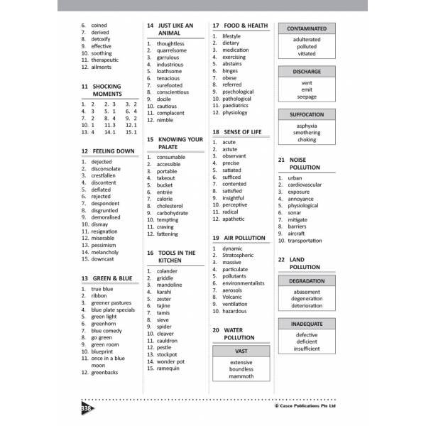 Secondary 3 Power Vocabulary