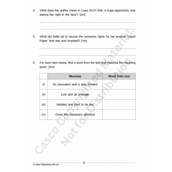 Comprehension Visual Text Open-Ended 5
