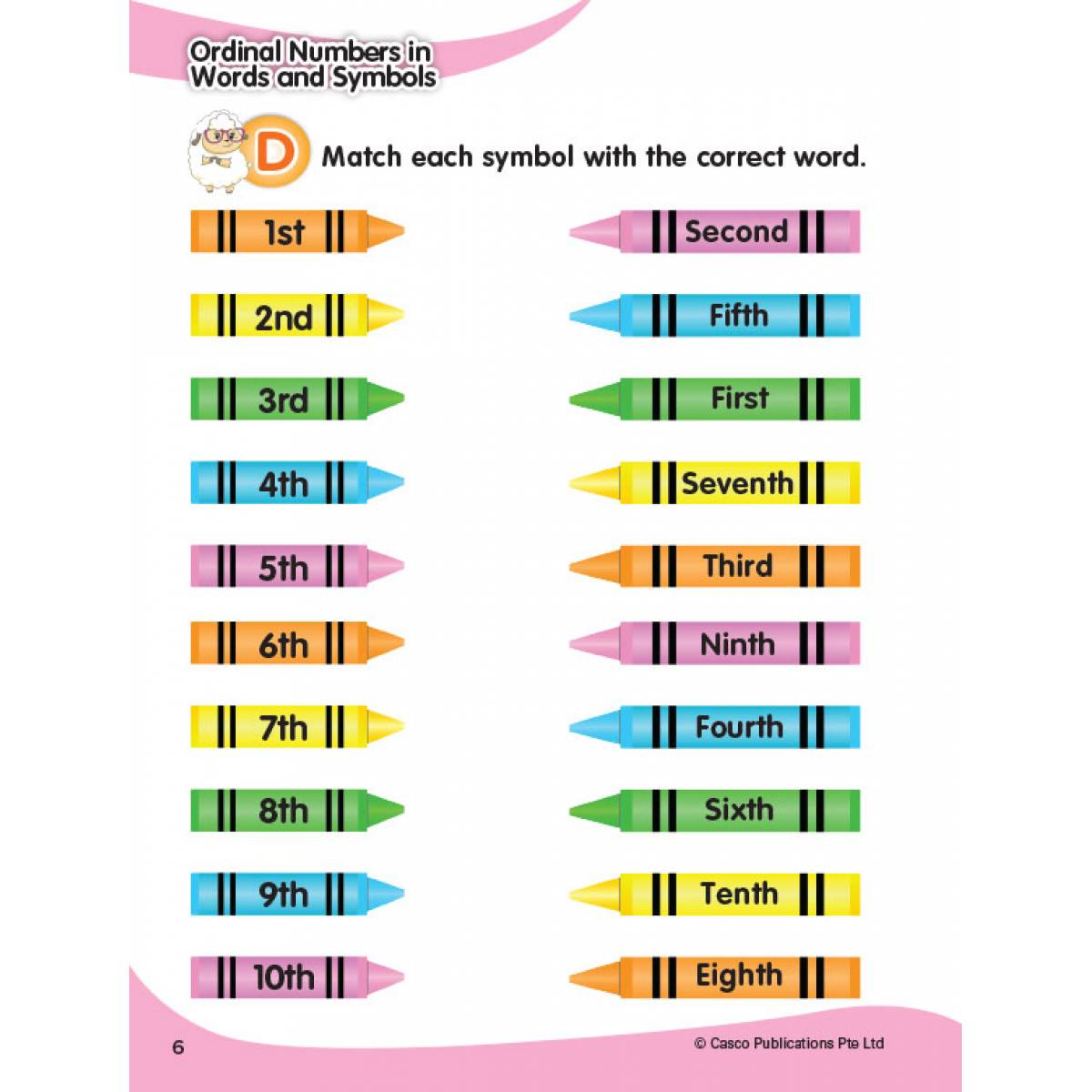 Maths Tutor Early Skills Series Book 3: Ordinal Numbers and Position