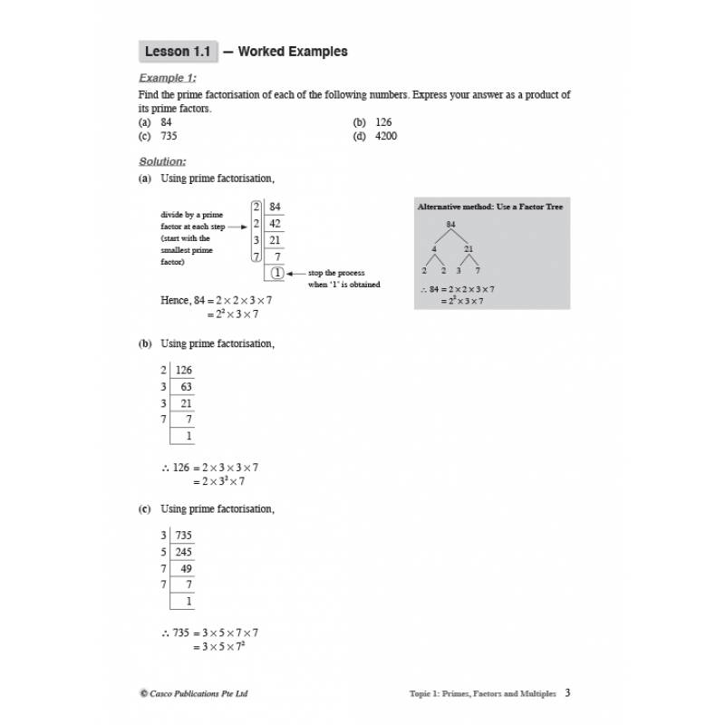 Secondary 1 Mathematics Topical Guide - Revised Edition