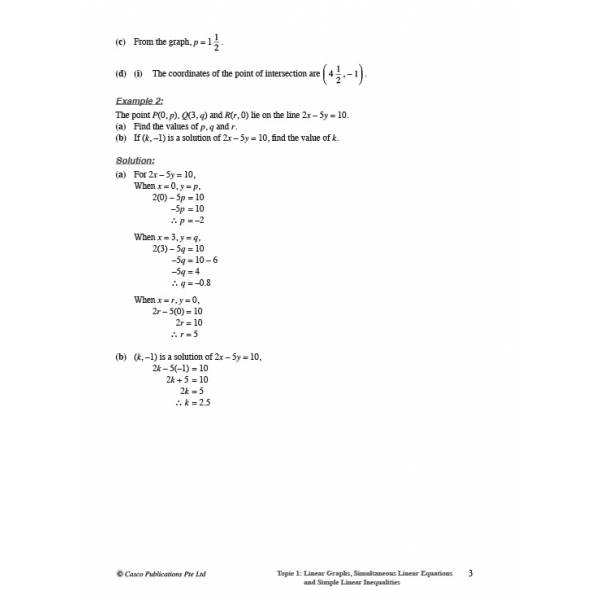 Secondary 2 Mathematics Topical Guide Revised Edition 2021