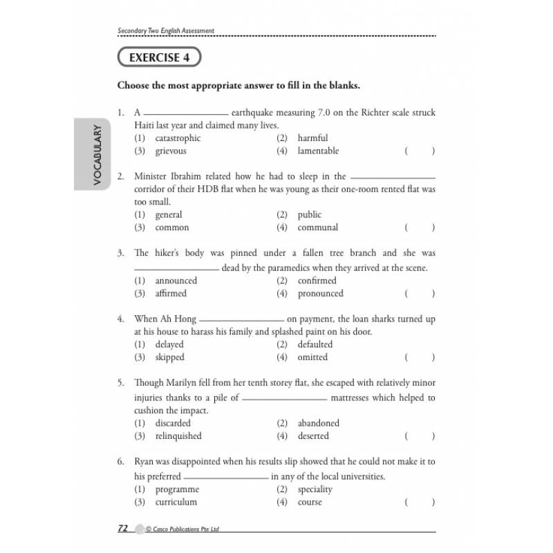 Secondary 2 English